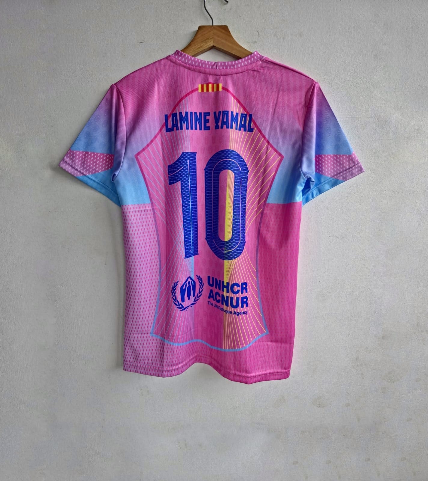 Yamal Fc barcelona pink special edition half sleeves kit – Kitwaves